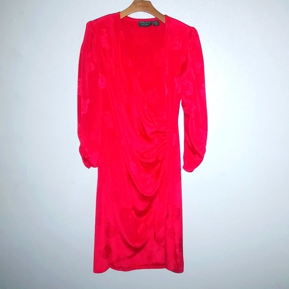 Billy Jack For Her | Dresses | Billy Jack For Her 2 Romance Red Satin ...